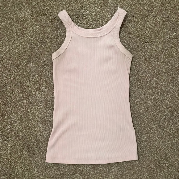 H&M | Tops | Light Pink Ribbed Tank Top | Poshmark